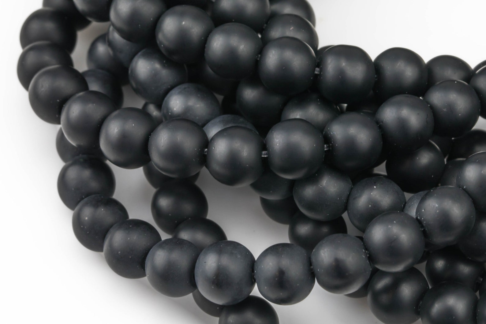 Natural Matte Black Onyx Beads Black Onyx Matte Beads 4mm 6mm 8mm 12mm ...