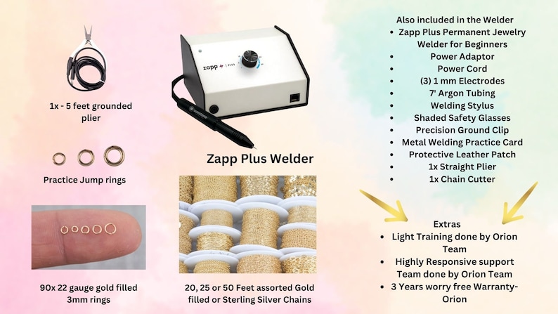 Permanent Jewelry Business Starter Pack- Zapp Welder-training - All ...