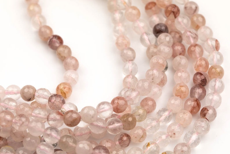 Natural Red Quartz High Quality in Faceted Round-4mm 6mm | Etsy