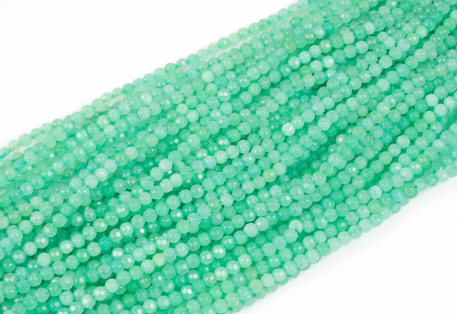 JADE Faceted Round 4mm Random full Strand 15.5 Inch Strand | Etsy