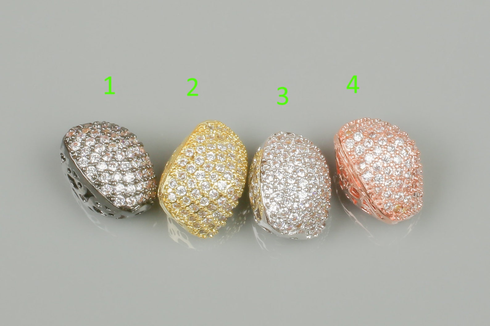 10x12mm Rectangular Prism CZ Rhinestone Pave - Etsy