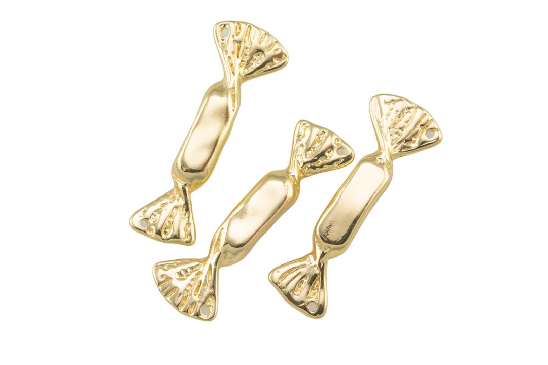 1 Pc 18k Candy Connector Charm, Pendant- 8x28mm - Etsy