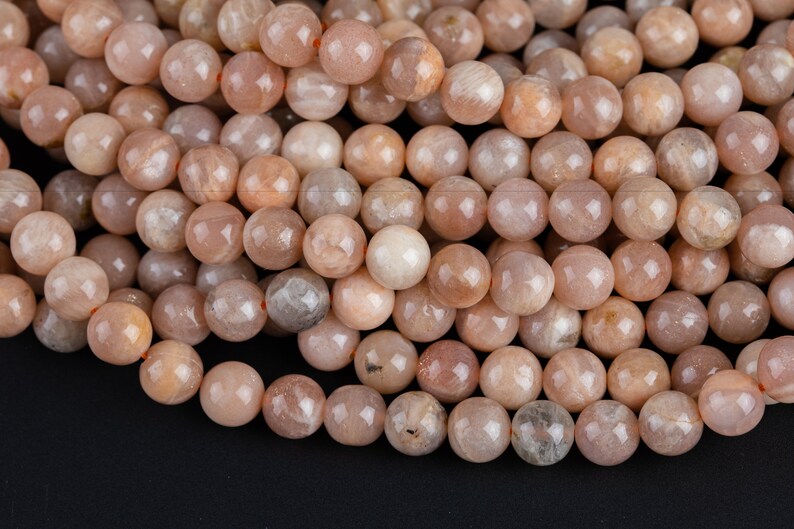 Natural Light Pink Moonstone Sunstone Pink Moon Stone Beads - Etsy