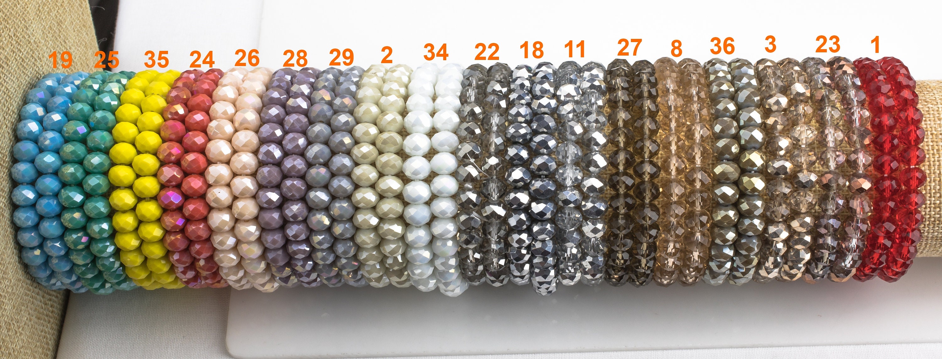 8mm Stackable Crystal Elastic Bracelets Handmade With High - Etsy
