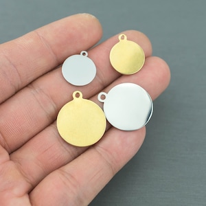 Custom Laser Charms Stainless Steel Personalized Charms - Your Text ...