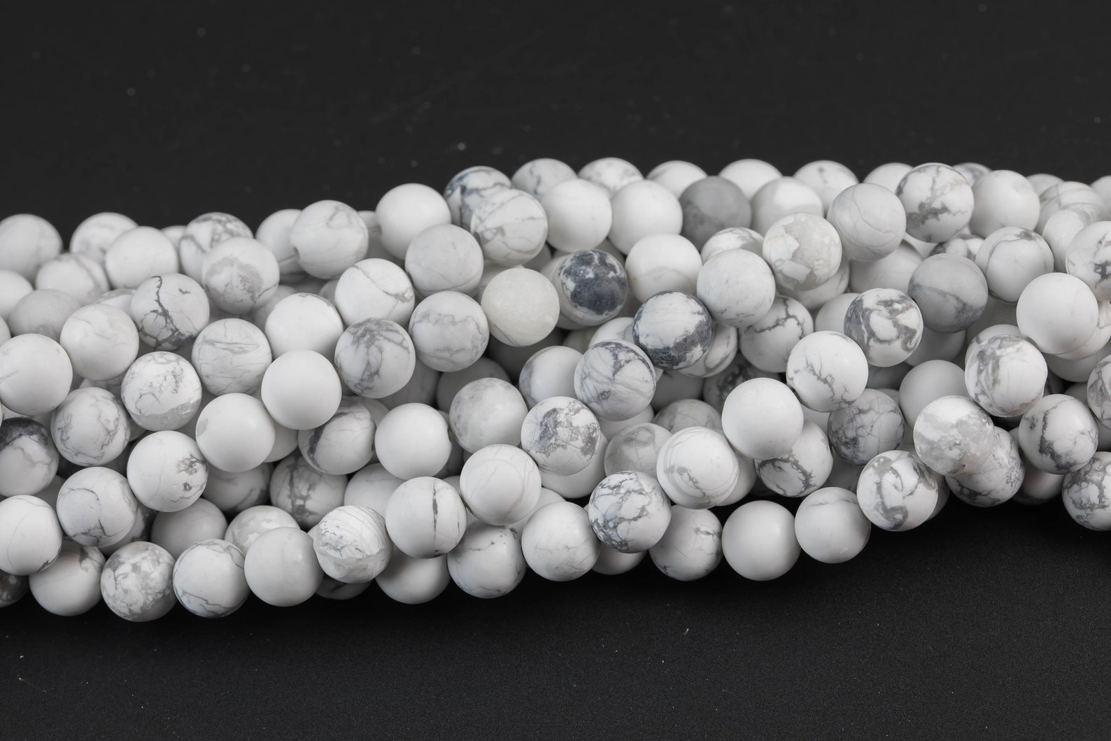 Natural White Howlite Beads Matte White Howlite 4mm 6mm 8mm - Etsy