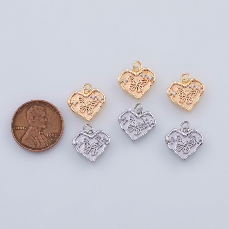 18K Gold PVD Butterfly Freem Charm - Tarnish Resistant - Etsy UK
