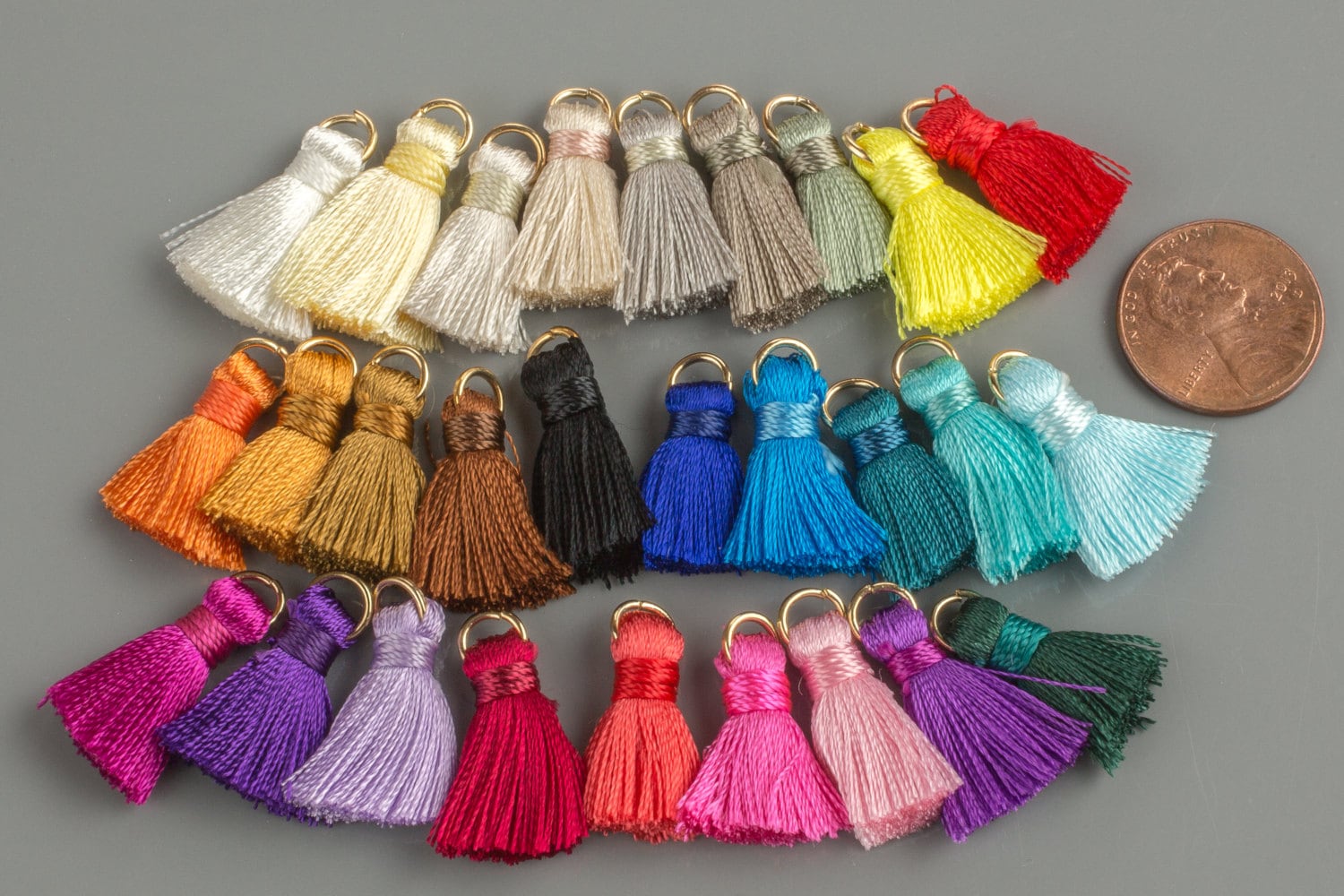 SILK TINY TASSLE Tassels High Quality Extra Thick 4 Pcs - Etsy