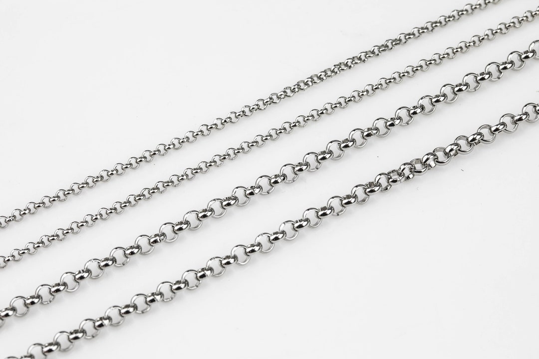 Stainless Steel ROLO Chain - Yard or Full Spool - High Quality Polished ...