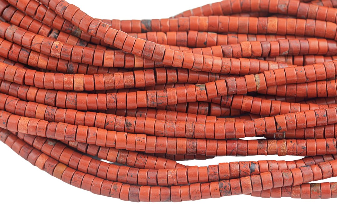 Red Jasper Heishi Discs Beads 2x4mm 3x6mm 15.5 Strand - Etsy