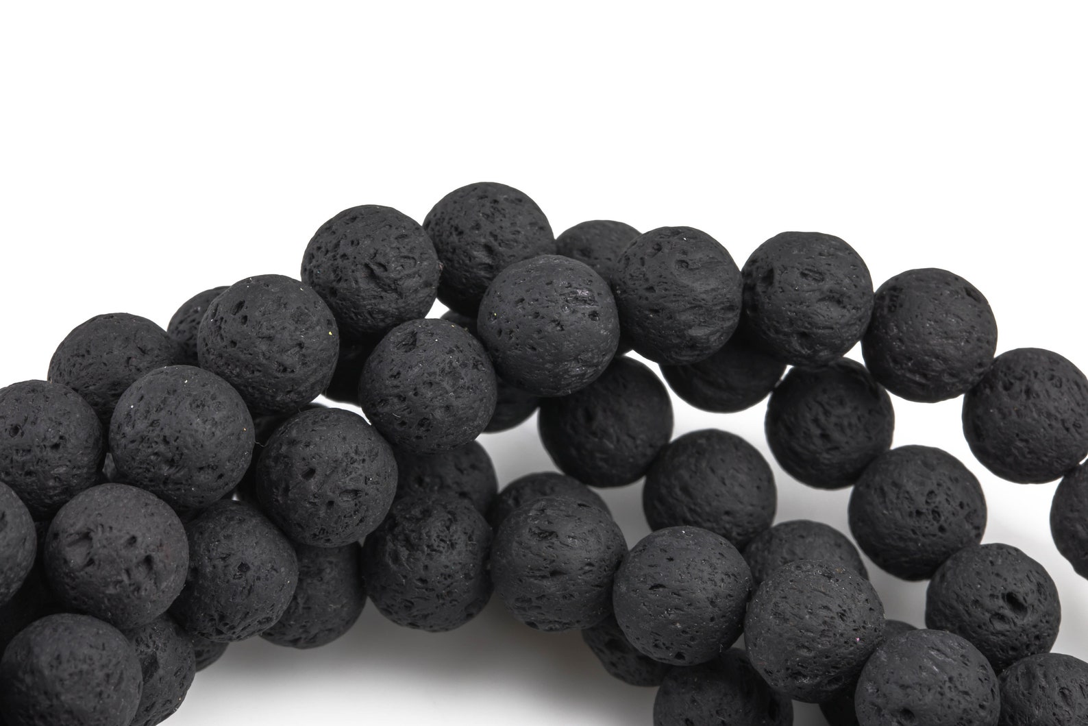Natural Lava Rocks Diffuser Oil Round Beads Lava Beads for - Etsy UK