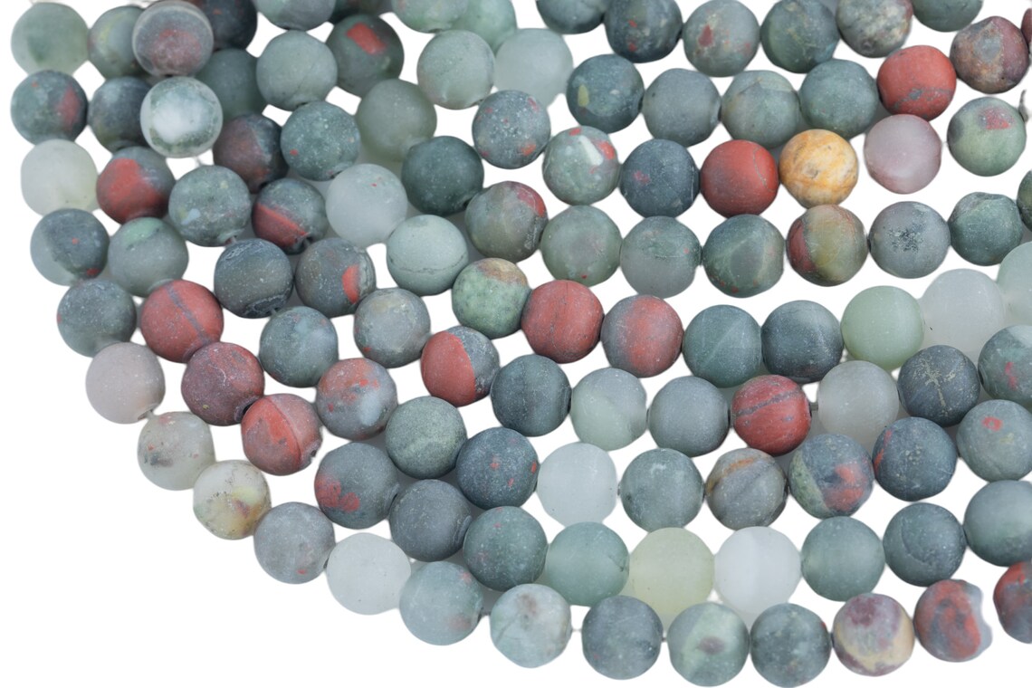 Matte Bloodstone Beads Blood Stone Beads High Quality in - Etsy
