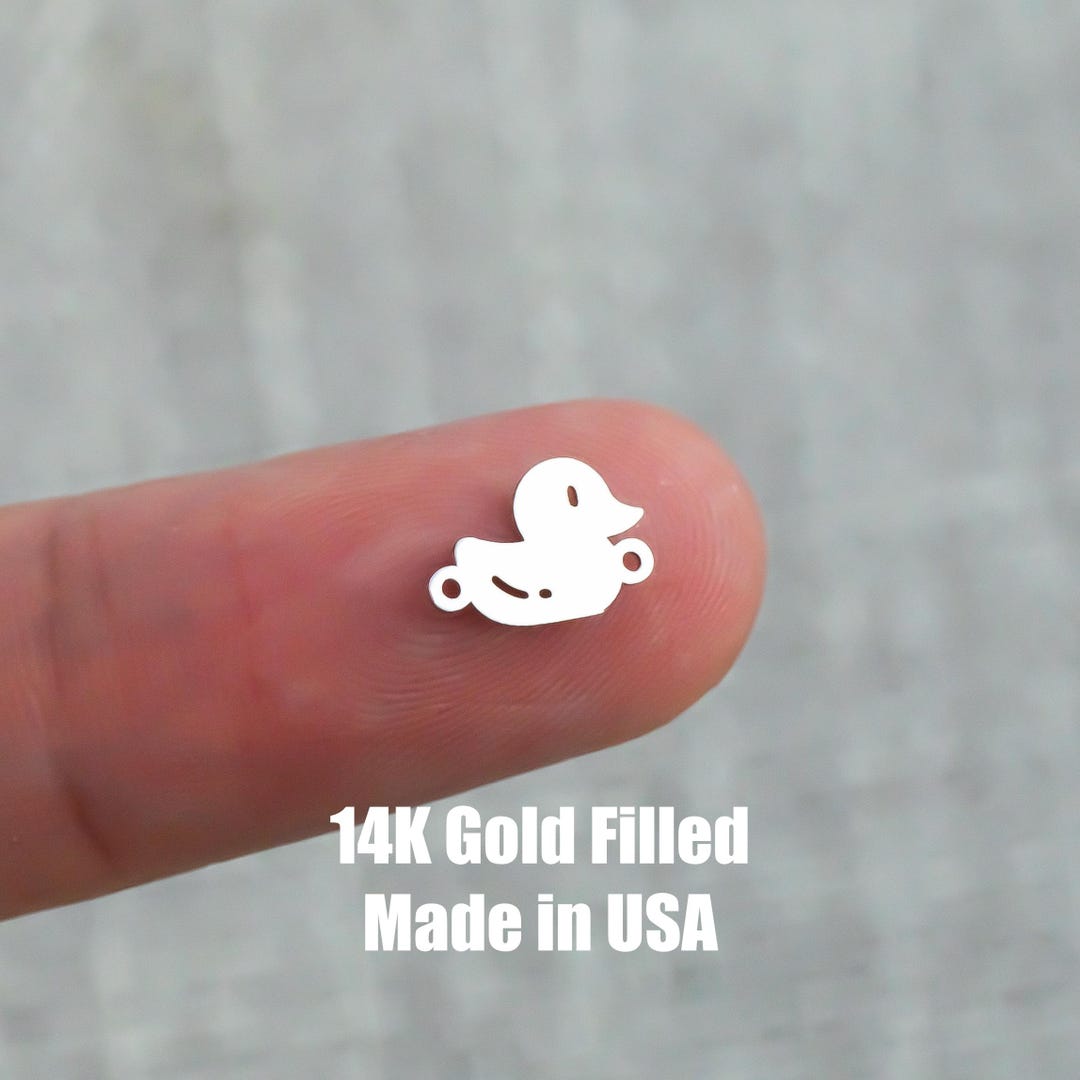 Duck Connector 14K Gold Filled Connector Permanent Jewelry 14K Gold ...