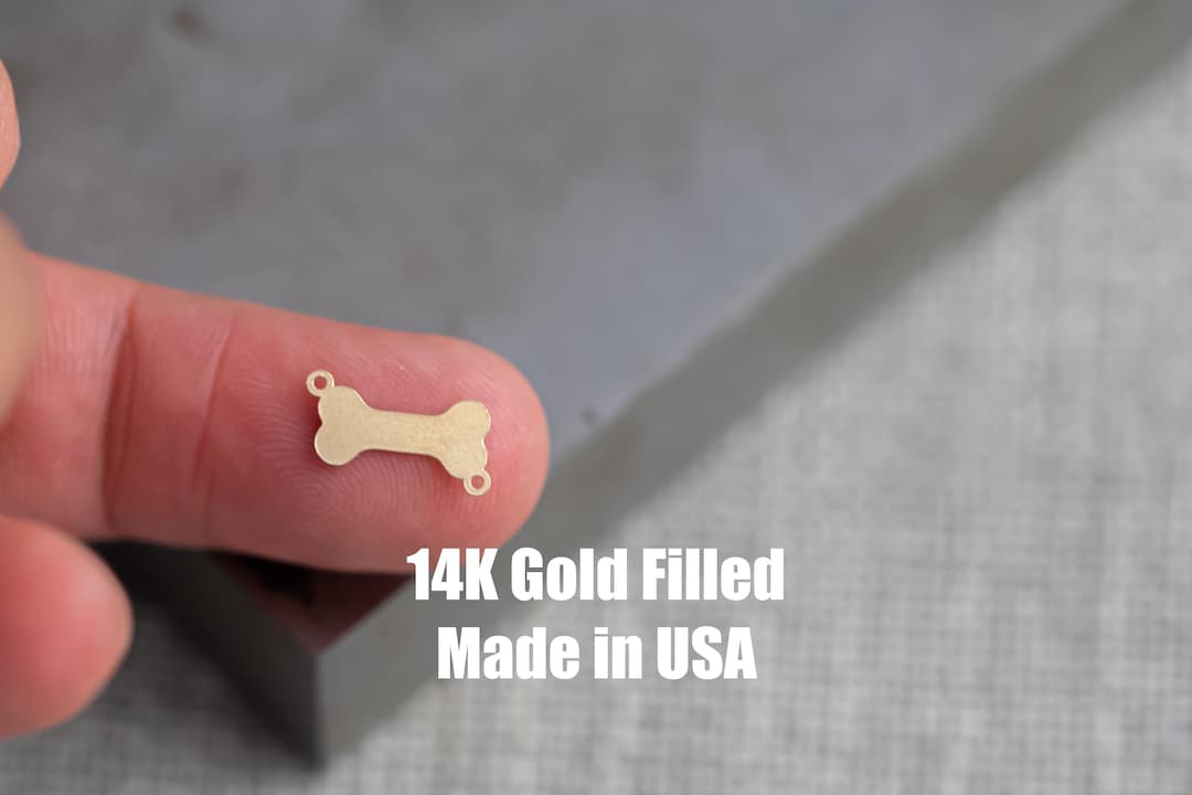 Dog Bone Connector - 14kt Gold Filled Sterling Silver - Connectors ...