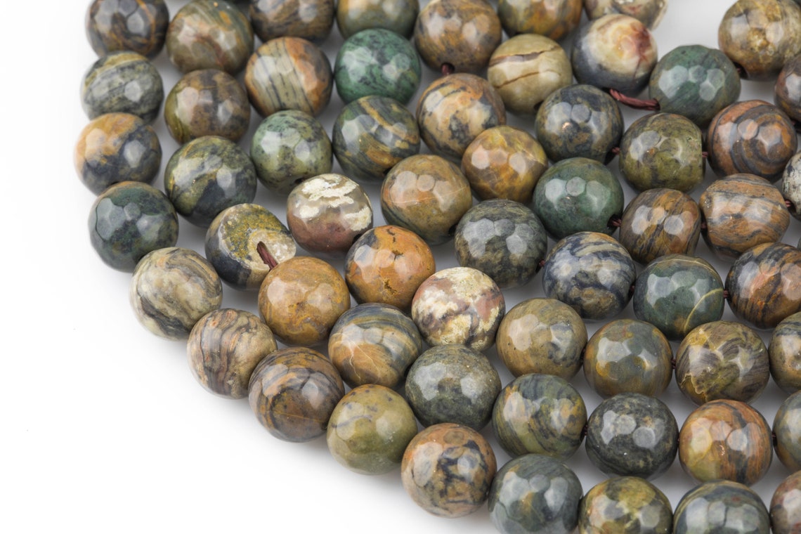 Natural Waterstone Jasper High Quality in Faceted Round 6mm - Etsy