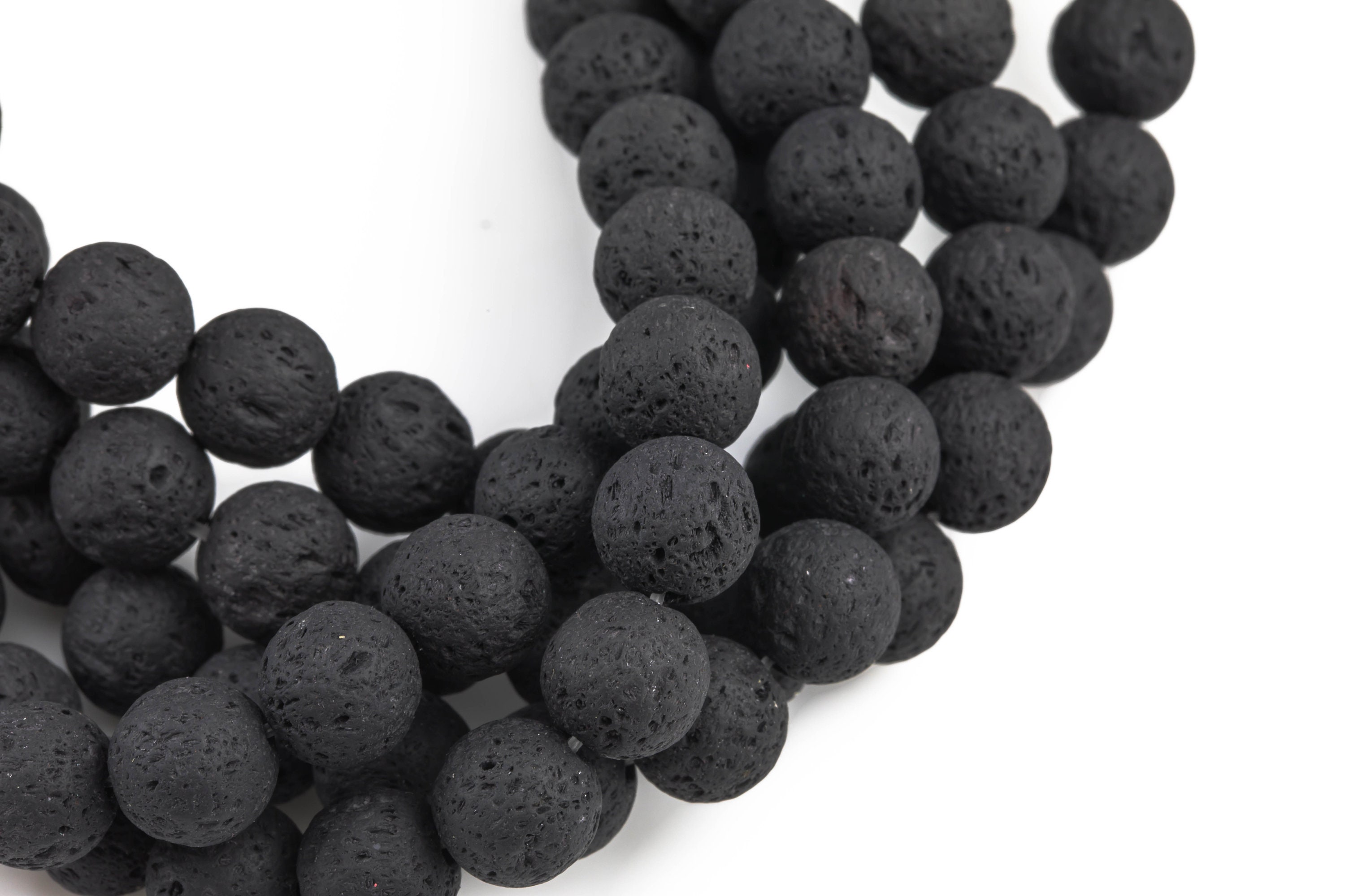 Natural Lava Rocks Diffuser Oil Round Beads Lava Beads for - Etsy