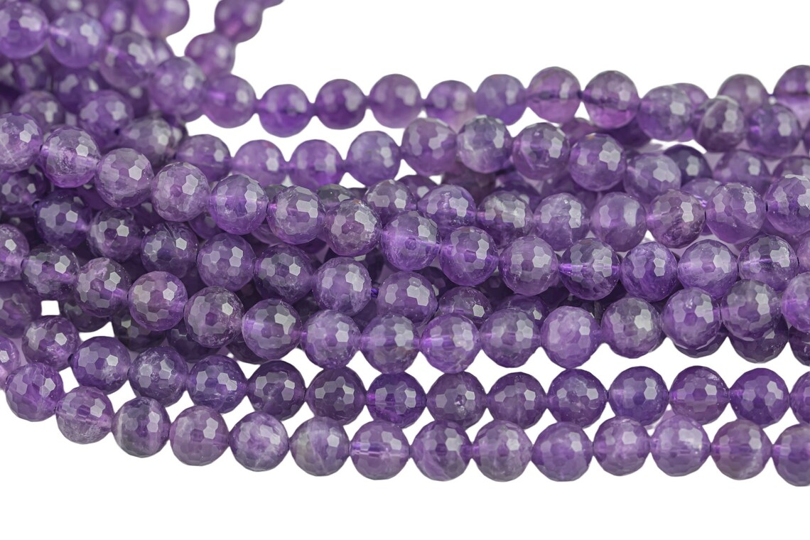 Natural AA Quality Amethyst Beads High Quality Faceted Cut - Etsy