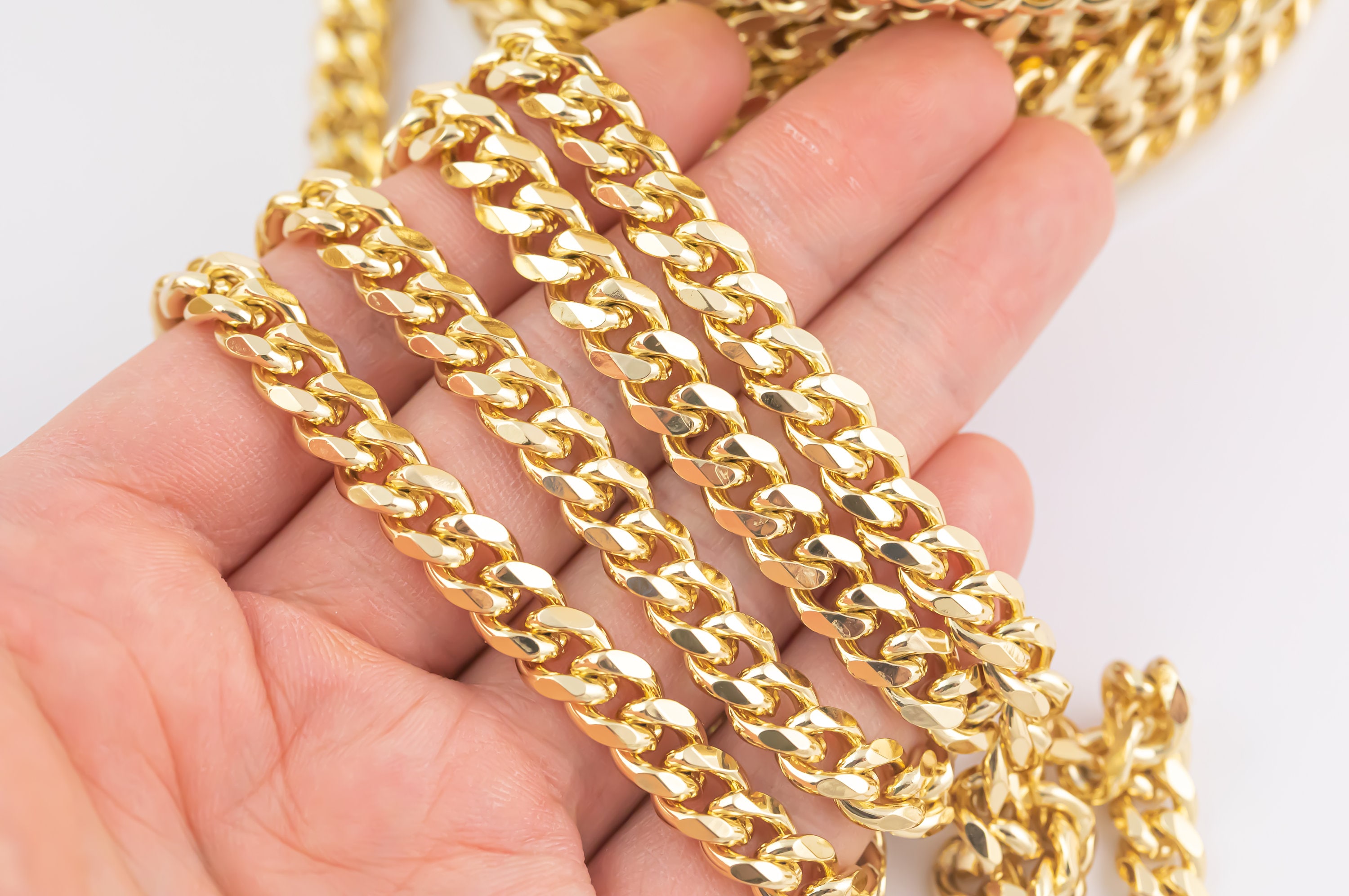 14k Gold Plated Large Cuban Curb Chain Tarnish Resistant - Etsy