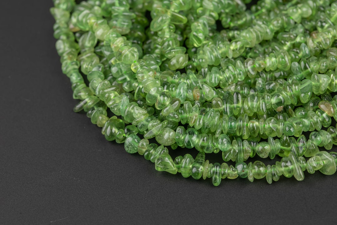 Natural Peridot Beads Substantial Sized Nuggets 6-8mm - VERY RARE ...