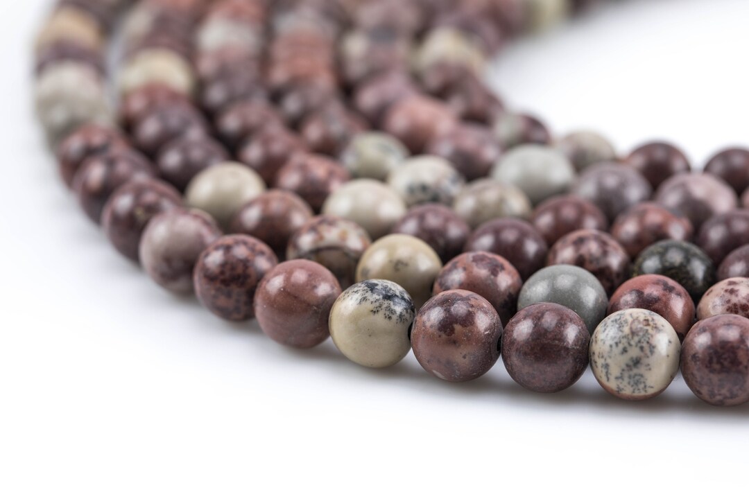 Natural African Artistic Jasper - High Quality in Round, 6mm, 8mm, 10mm ...