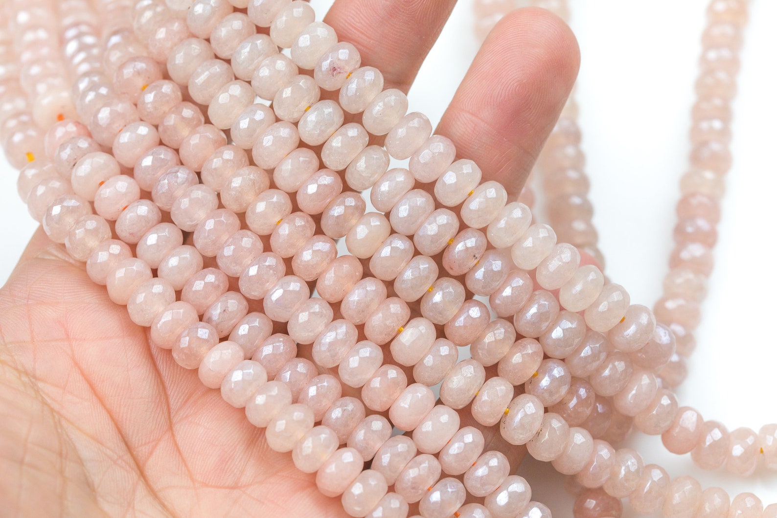 GORGEOUS MYSTIC Pale Pink JADE / Moonstone Color High Quality in ...