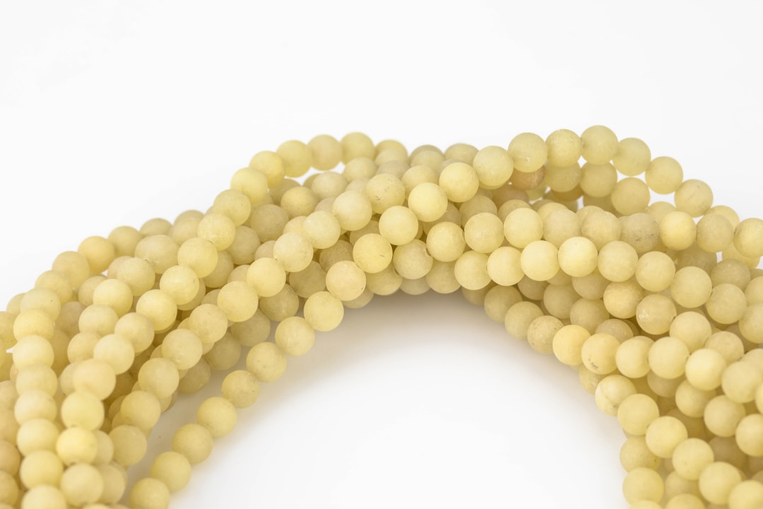 Pale Lemon Yellow Jade, High Quality in Matte Round, 6mm, 8mm, 10mm ...