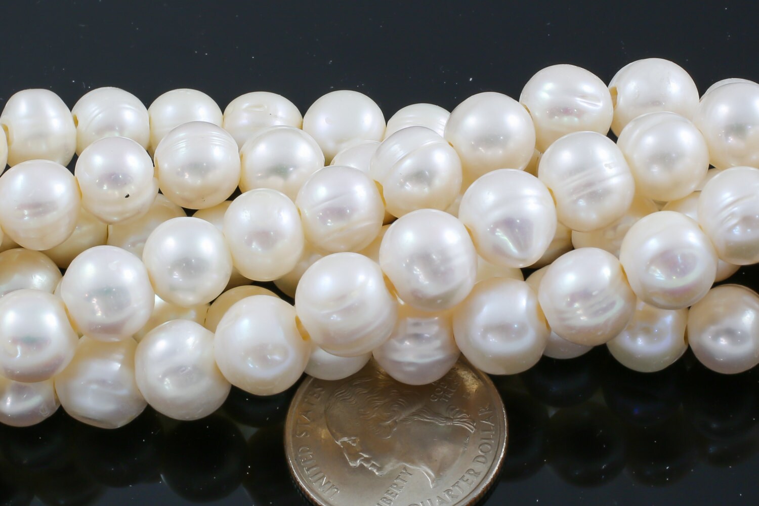 Natural 11-12mm Large Hole Freshwater Pearl 8 Inch Strand - Etsy