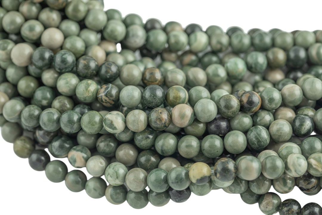Natural Green Rainforest Jasper High Quality in Round Full - Etsy