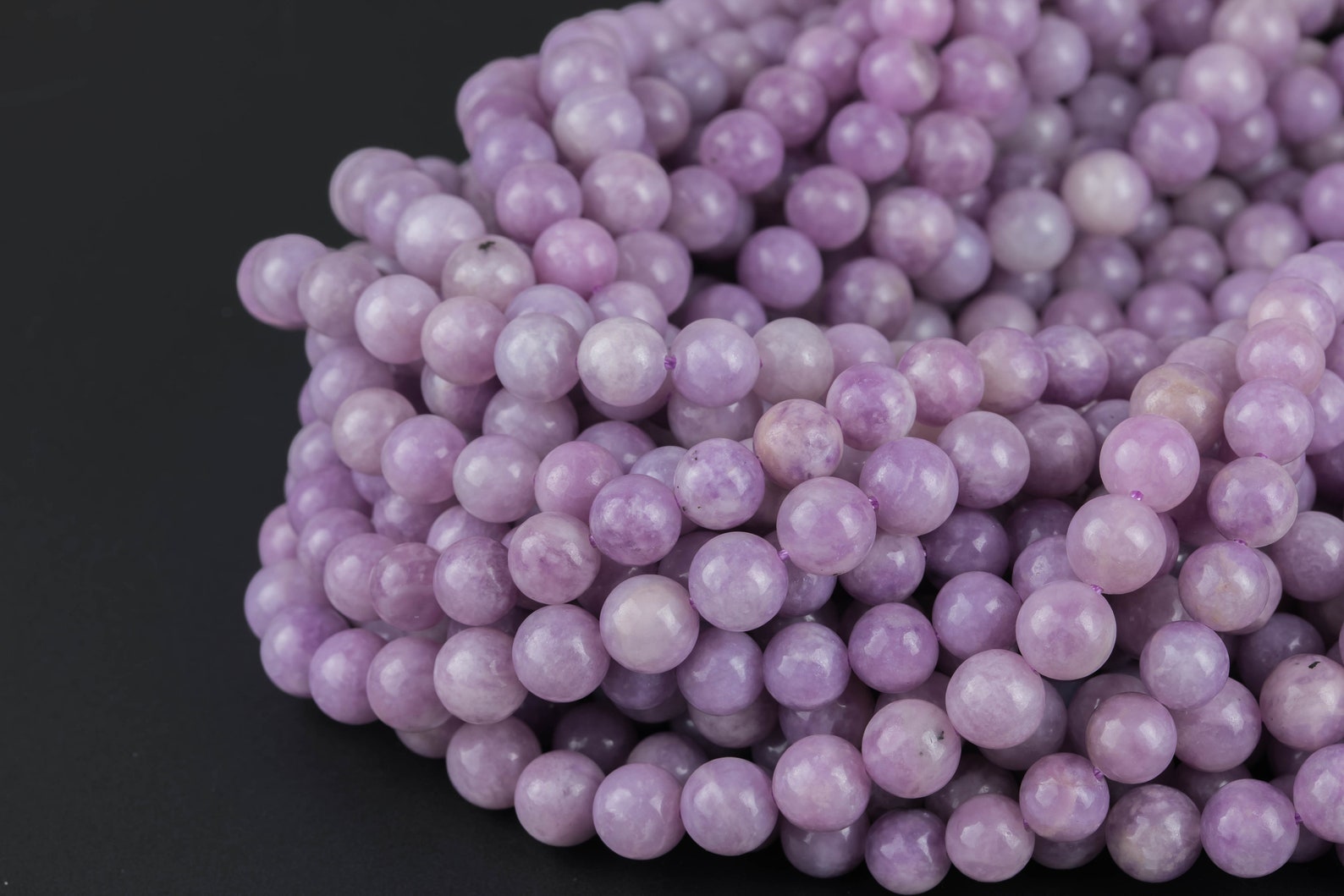 Natural Lilac Violet Purple Lepidolite 4mm 6mm 8mm 10mm Smooth Round ...