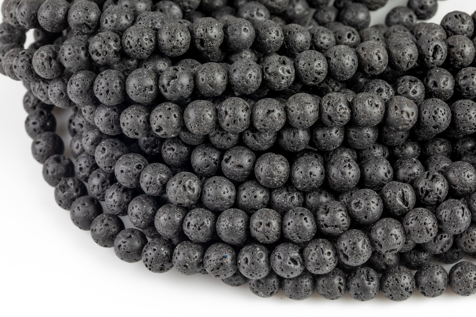 Natural Lava Rocks Diffuser Oil Round Beads Lava Beads for - Etsy