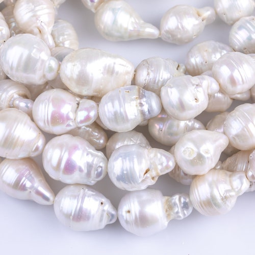 12-13mm Large Pearl Near Round White Big Freshwater Pearl - Etsy