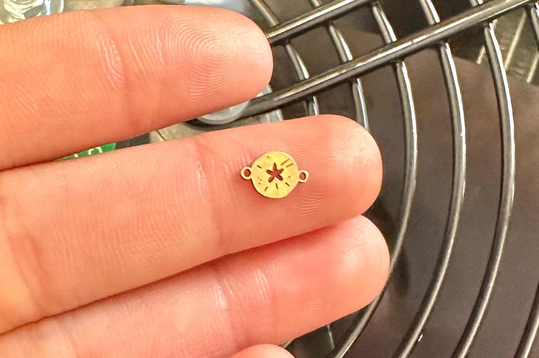 Sand Dollar Connector - 14kt Gold Filled Sterling Silver - Sand Dollar ...