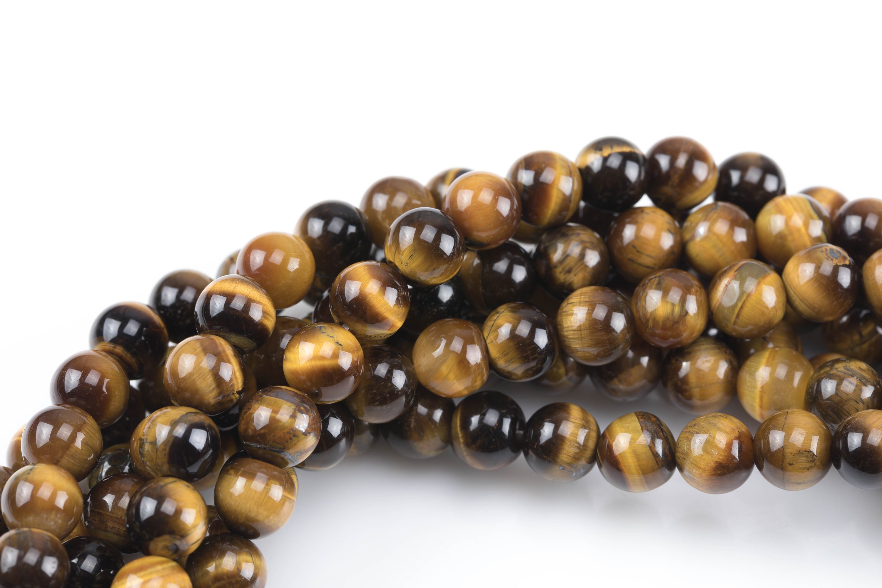 Tigers Eye Beads A Quality Tiger's Eye Tiger Eye Smooth - Etsy Canada