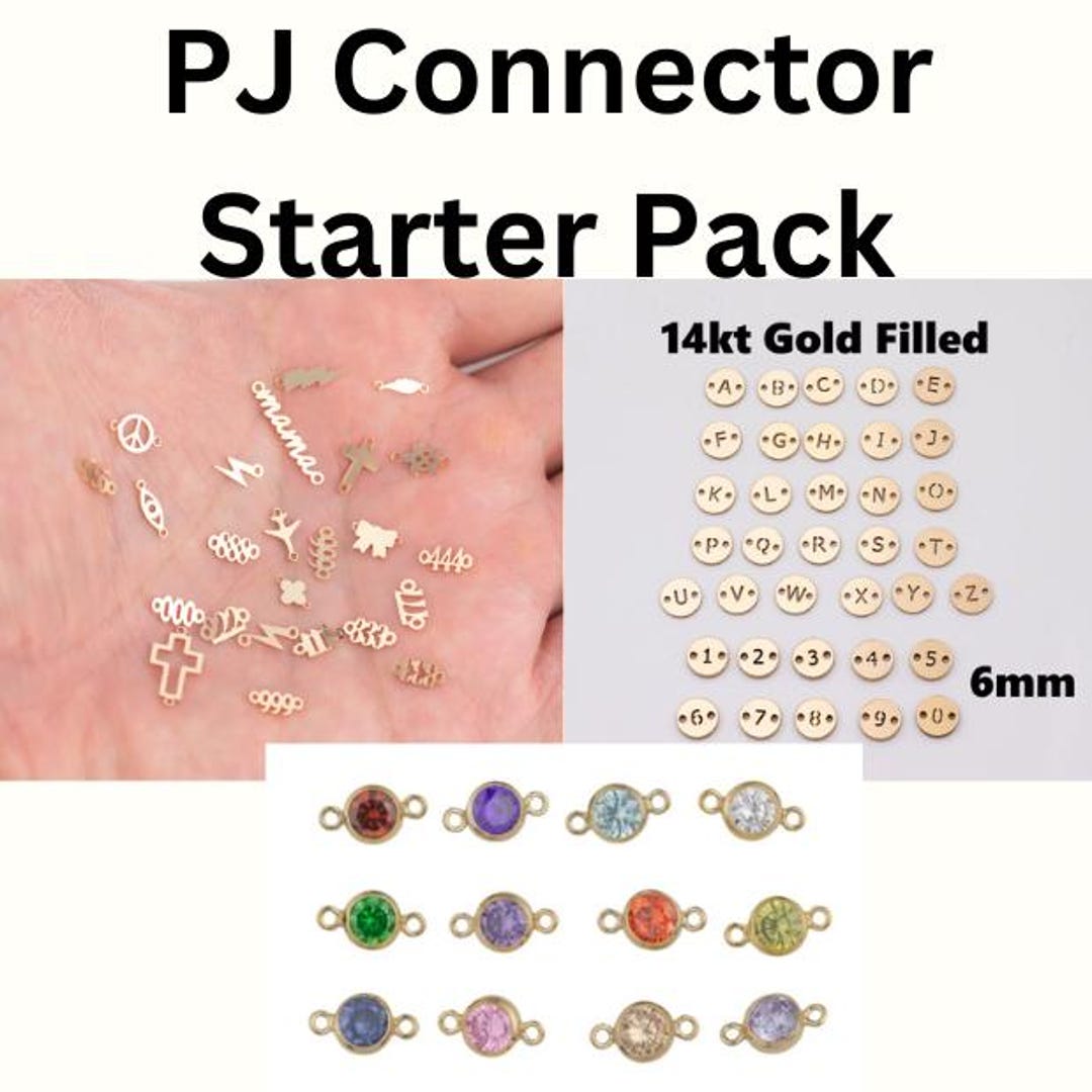 Permanent Jewelry Connector Charm Starter Pack Connectors 14K Gold ...