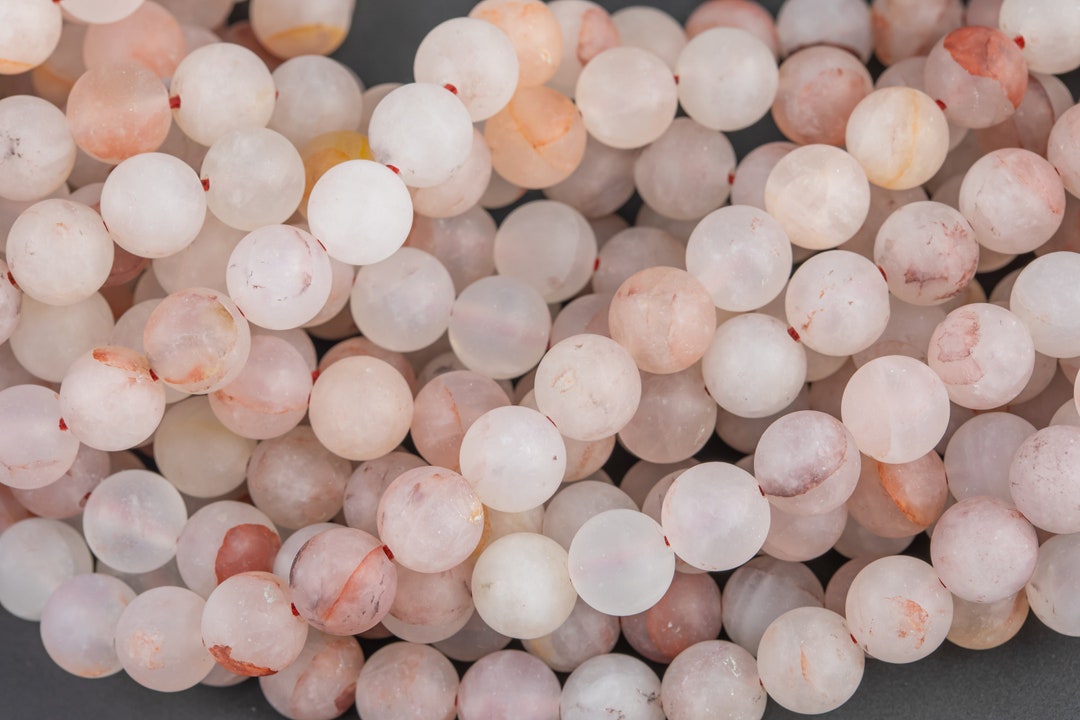 Natural Red Quartz, High Quality in Matte Round-4mm, 6mm, 8mm, 10mm ...