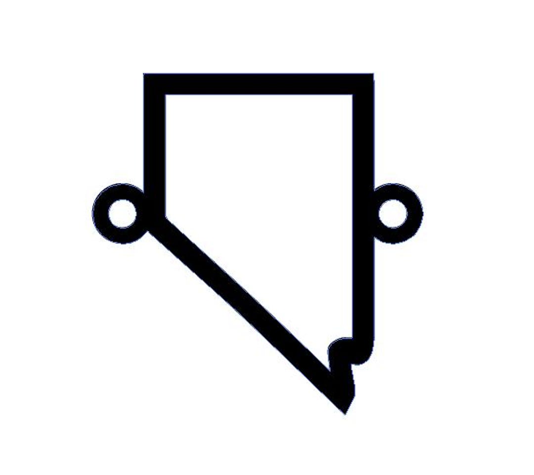 Nevada Outline State Connector Permanent Jewelry Connector - 14kt Gold ...