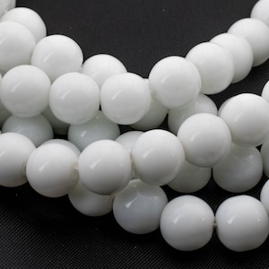 White Beads - Etsy