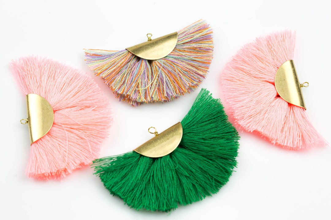 SOLID BRASS Crimp Washer Findings for Making Fan Tassels (tassels Not ...