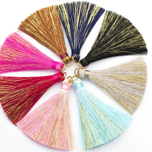 SILK TINY TASSLE Tassels High Quality Extra Thick 4 Pcs - Etsy