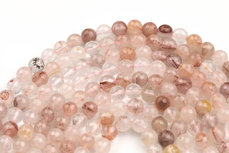 Natural Red Quartz High Quality in Faceted Round-4mm 6mm | Etsy