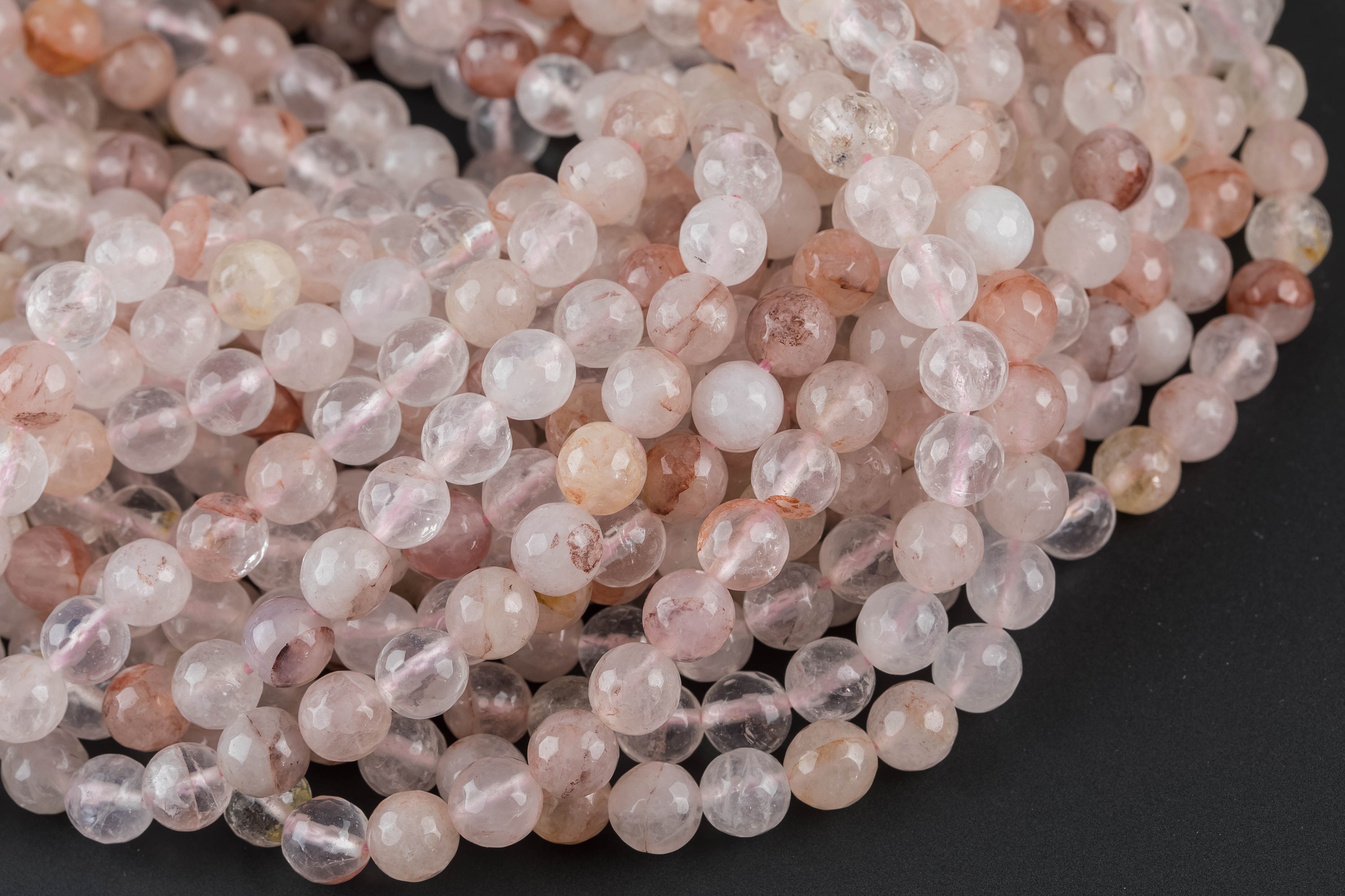 Natural Red Quartz High Quality in Faceted Round-4mm 6mm - Etsy