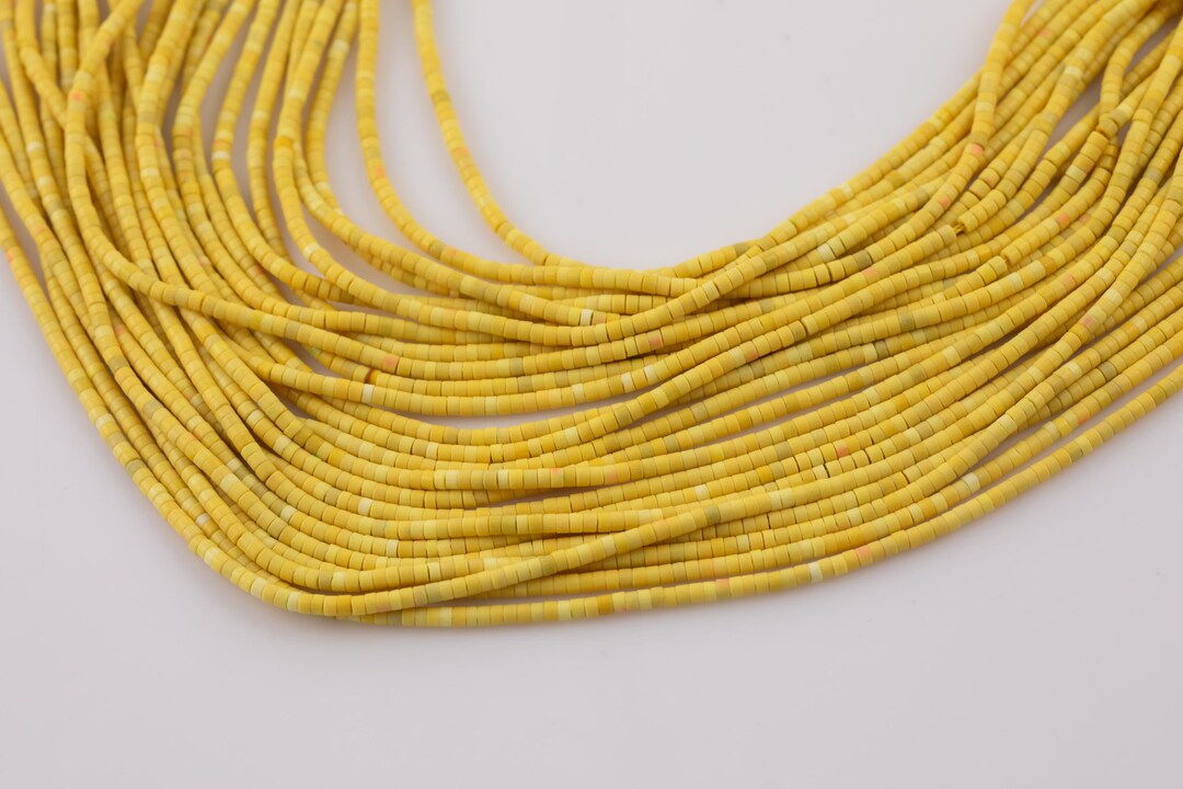 Yellow Jasper Heishi Discs Beads 1.5x2mm15.5" Strand- Extra Fine - Etsy