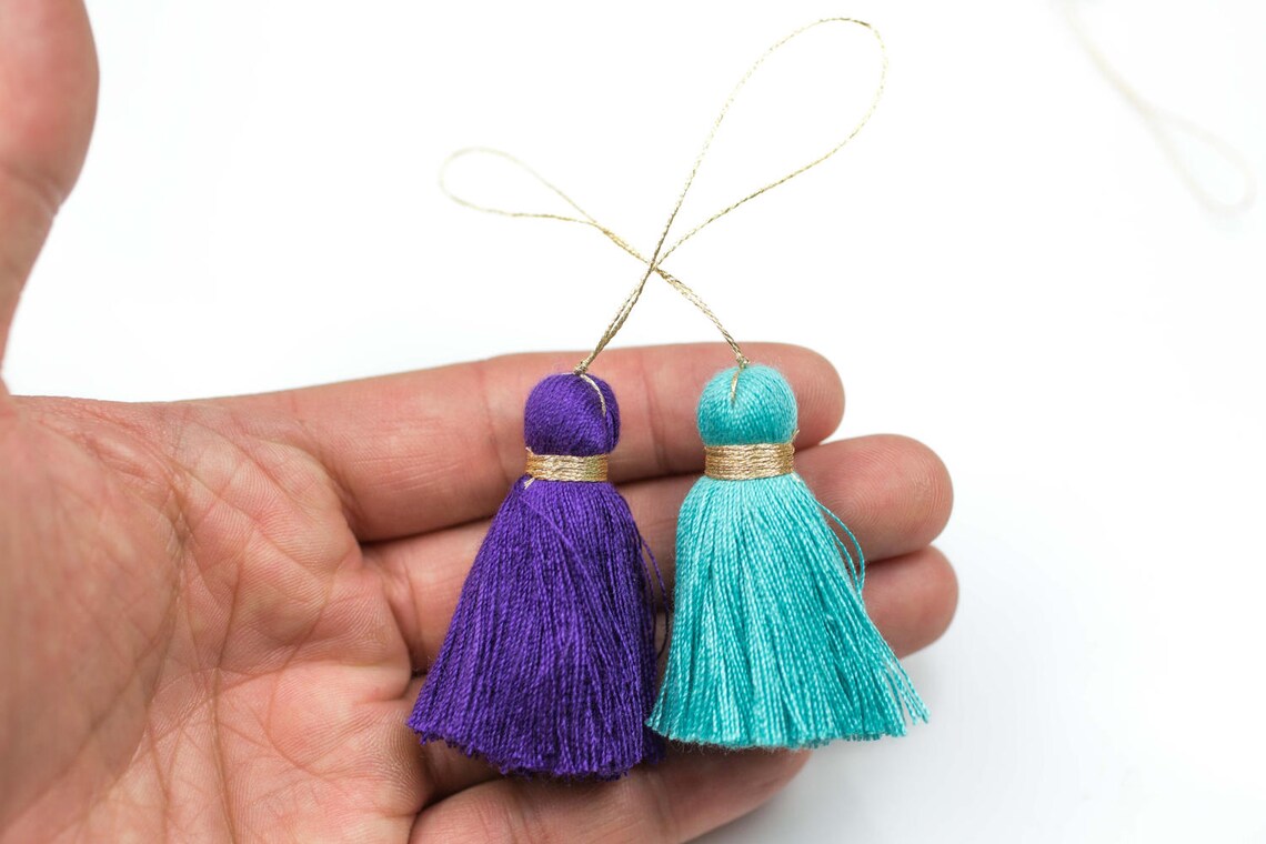 Puffy Cotton Tassel Tassels Tassles High Quality Extra Thick 4 Pcs ...