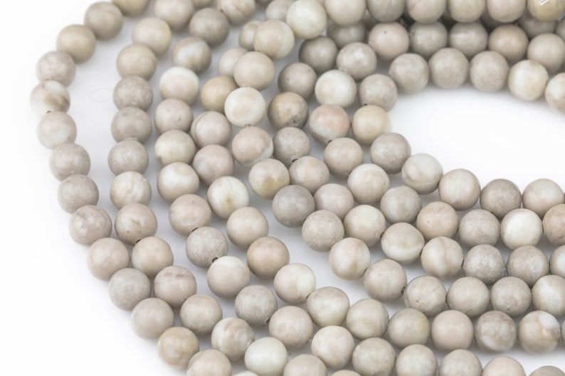 Natural Cream Gray Jasper High Quality in Round 4mm 6mm - Etsy