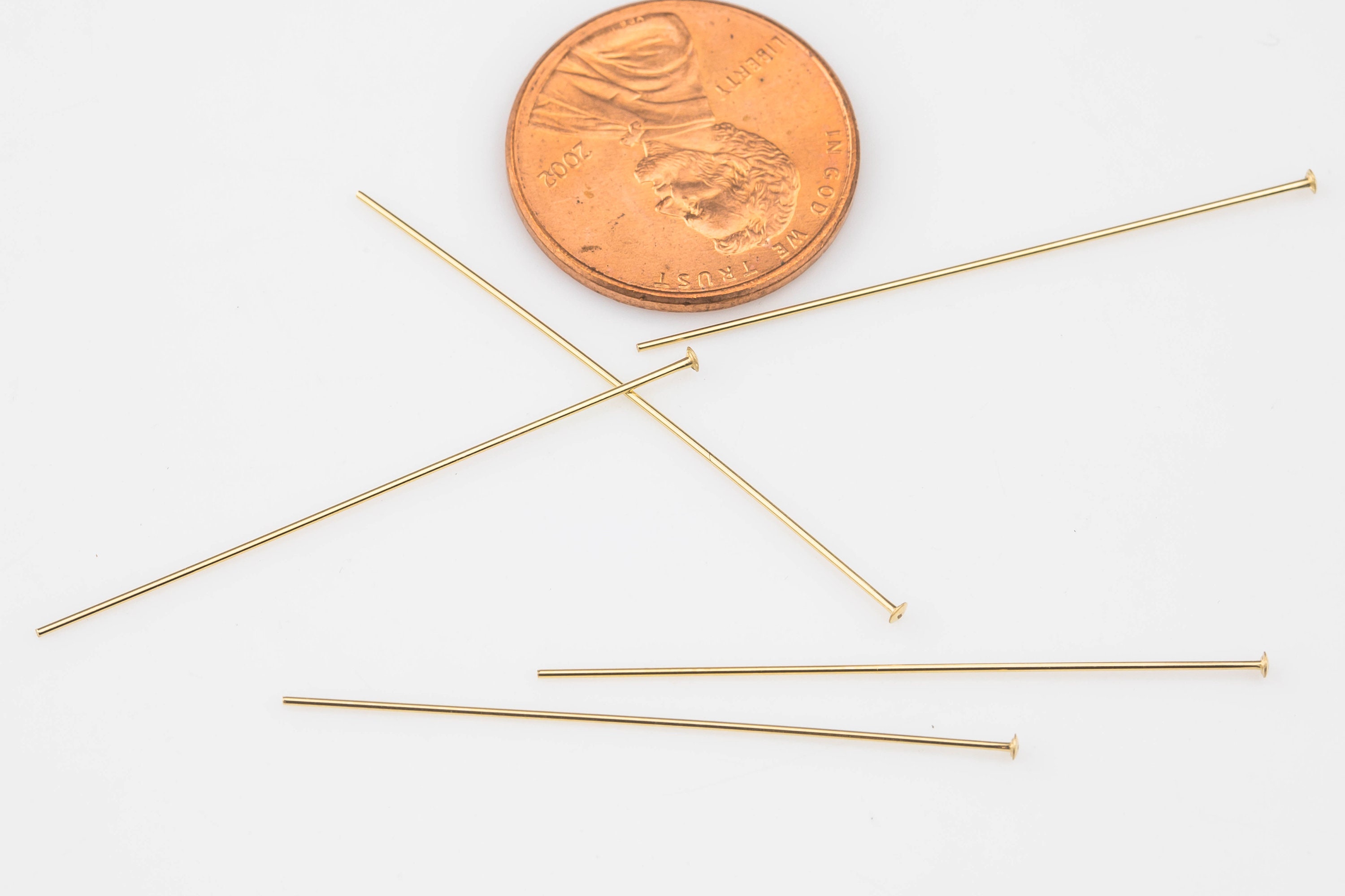 Gold Filled Head Pin Headpins 24 Ga 14/20 Gold Filled USA - Etsy