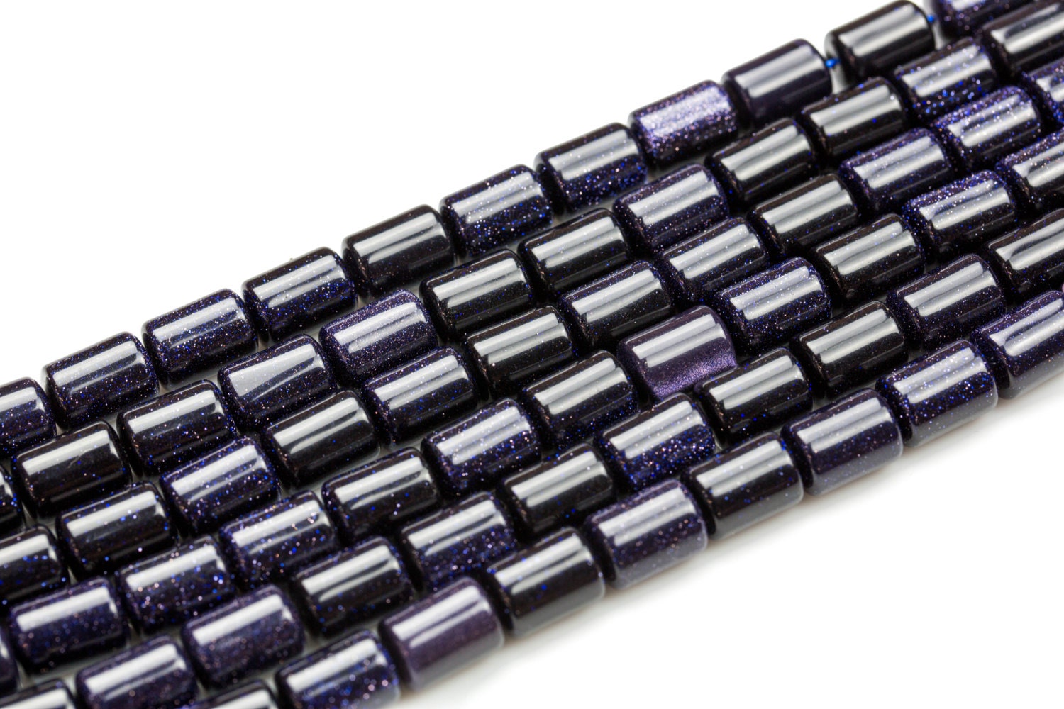 Natural Blue Gold Stone Barrel Shape 1014mm-28 Pieces | Etsy