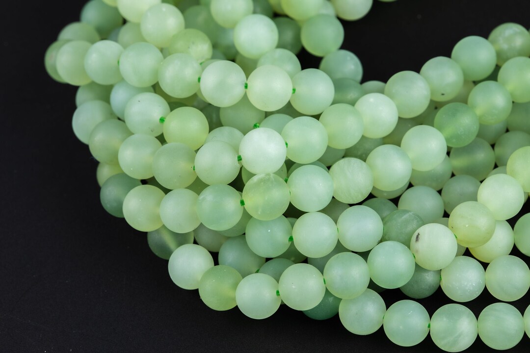 Natural Matte Green Serpentine Jade 6mm 8mm 10mm Round Beads Jade 15.5 ...
