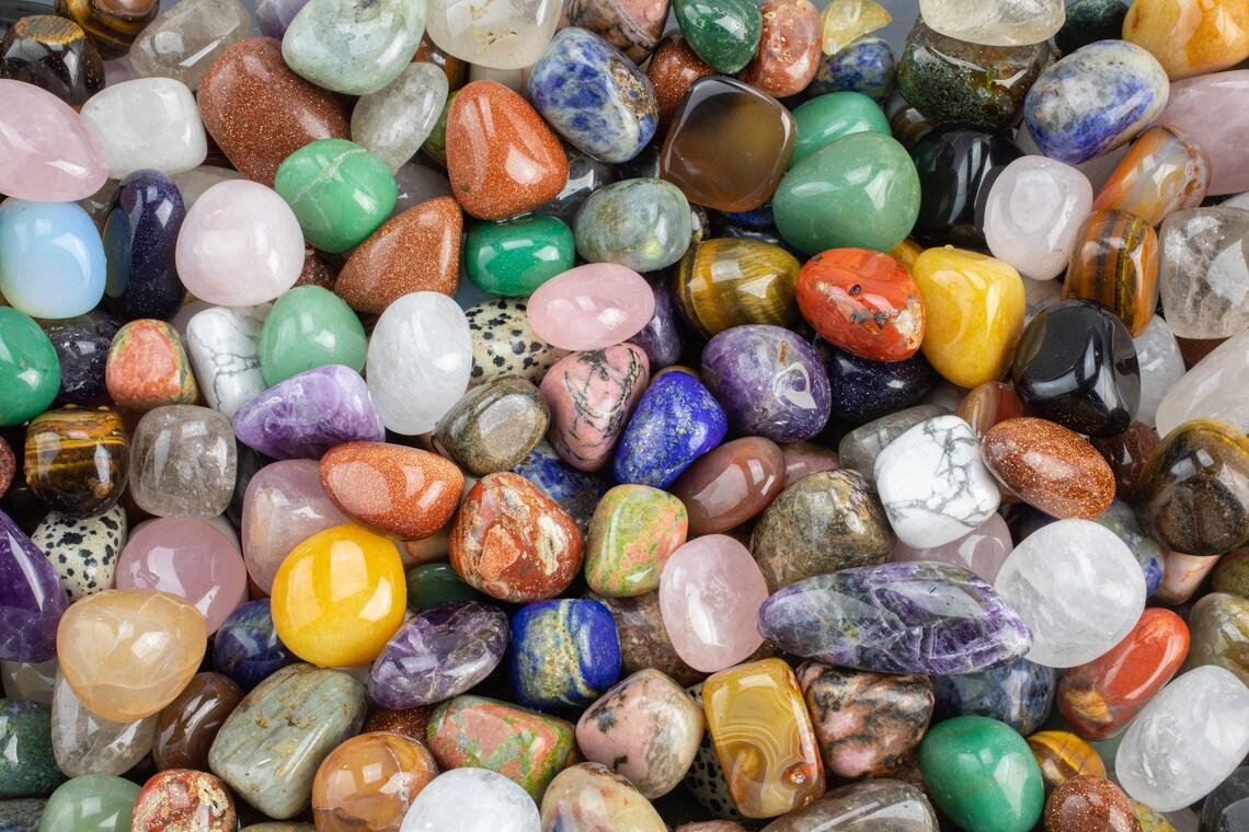 Premium One Pound Crystal Crystals Medium Tumbled Stones - Etsy