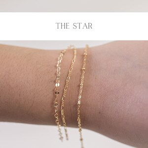 Permanent Jewelry Trio Chain Starter Pack, Gold Filled Chain by the ...