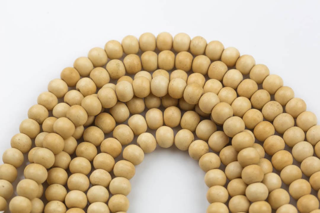 Natural Ox Bone Beads, Semi Round, 8mm,10mm,12mm Light Tan. Gemstone ...